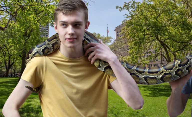 Reductress » Nation’s Men With Big Snakes Make Triumphant Return to ...